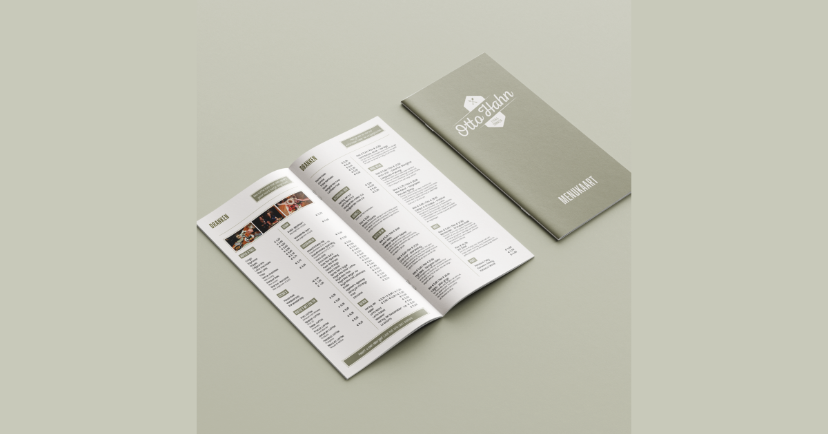 Horeca drukwerk | Goos Print & Sign